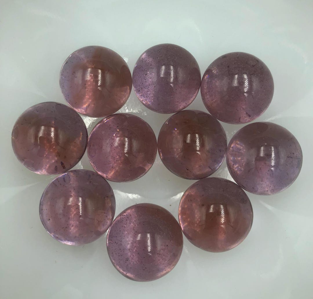 10 "shooter" Violet Clearies - Sizes 0.86" Vintage Toy Marbles for ...