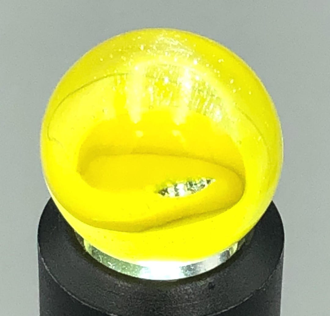 Akro Spiral Snake Yellow Bubbly Tightline Corkscrew Marble .64": Set of ...