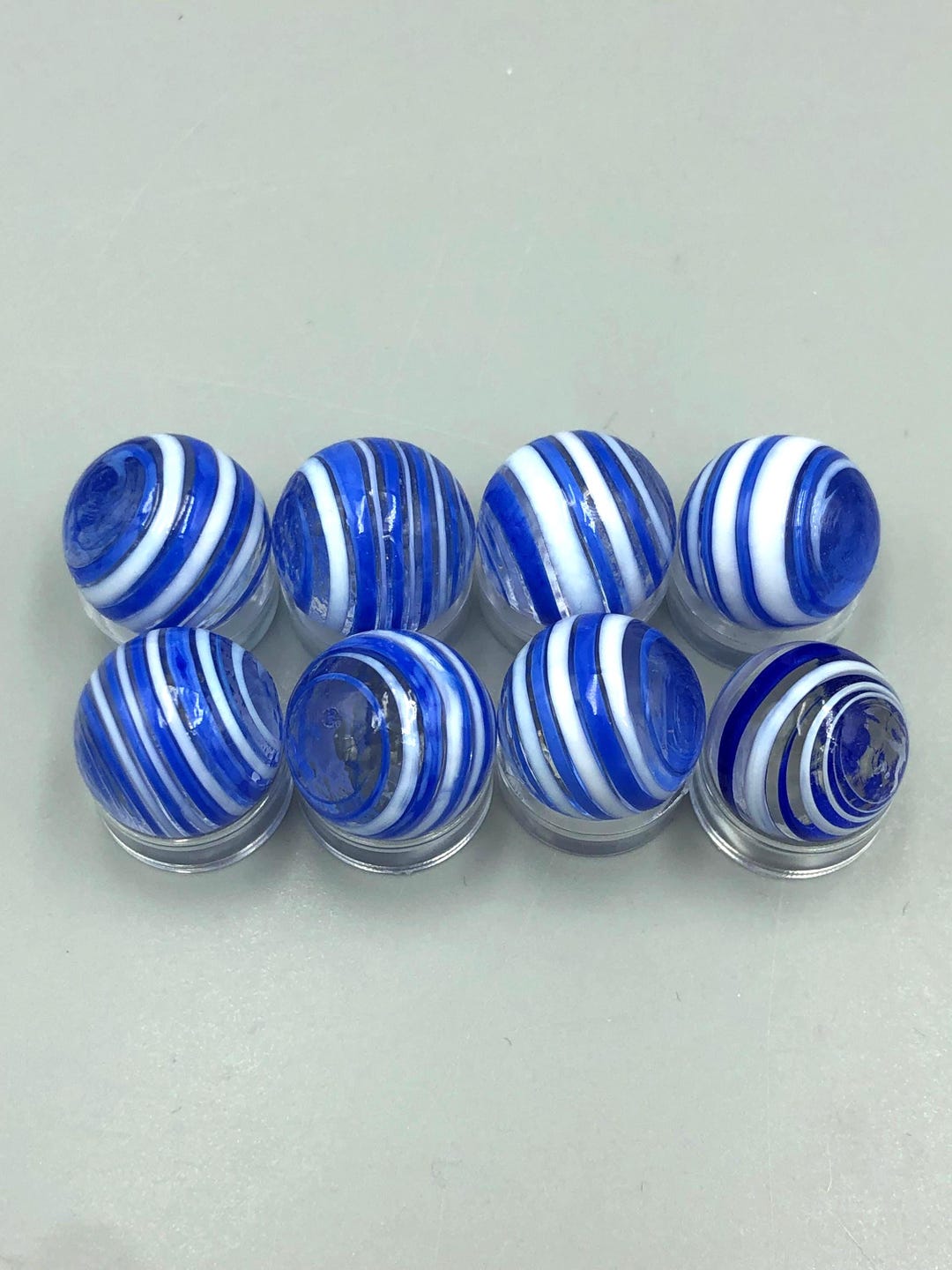Art Glass Swirl Marbles .65": Set of 8 - Etsy