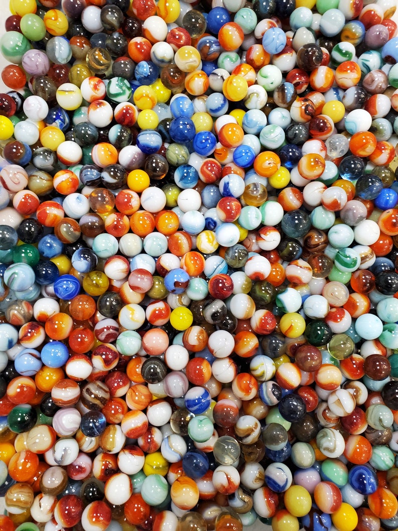 JABO Classics, Mixed Swirl Marbles: Set of 25 - Etsy
