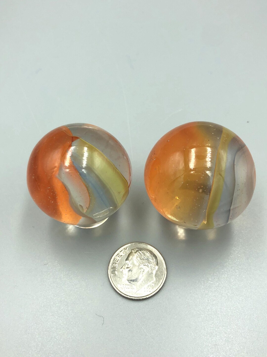 2 cats Eye Boulders 1.25 Marbles for Collectors - Etsy