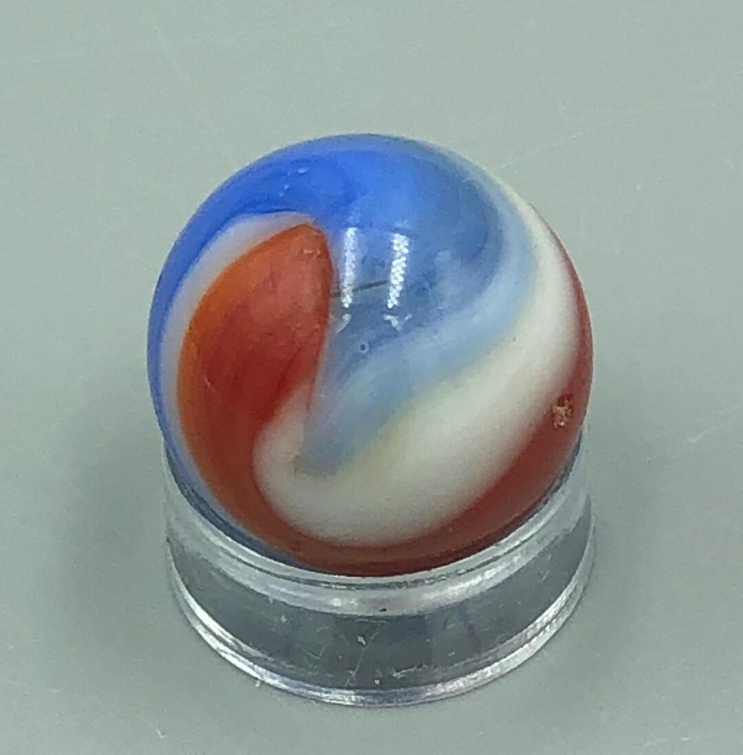 Akro Special Corkscrew Marble - Red, White, Blue, Light Blue .63": Set ...