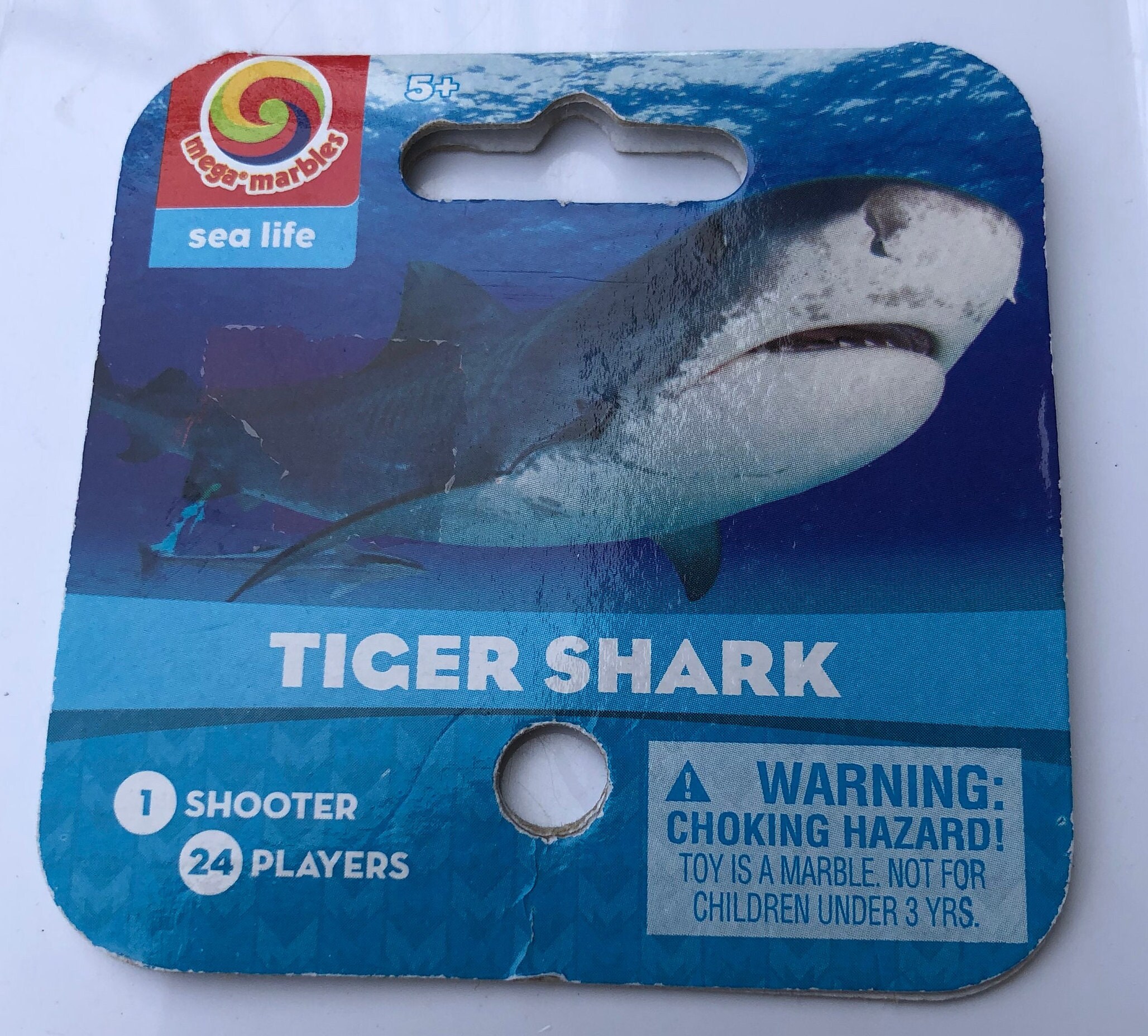Vacor Tiger Shark Glass Marble Bag: Set of 1 - Original Rare Marble Bag ...