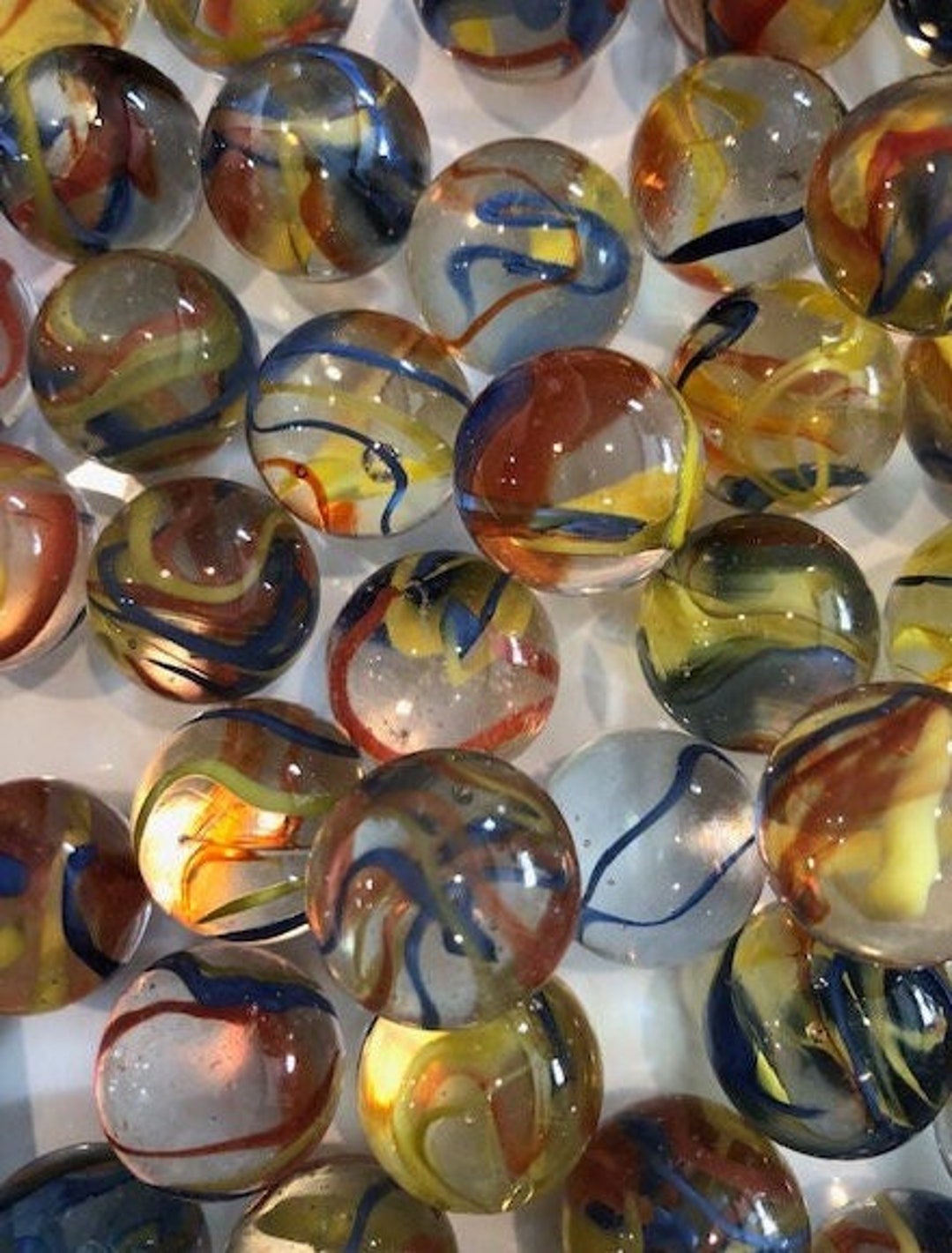 12 fiesta Marbles Vacor/mega Marbles for Games - Etsy