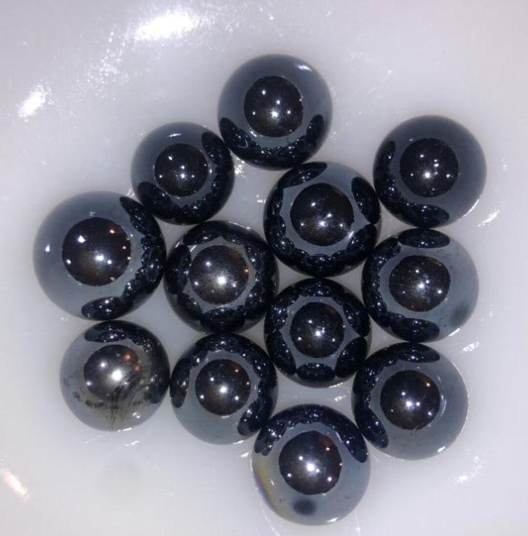 Vacor Metallic Glass Marbles: Steely Torpedoes, Game Pieces, Decor ...
