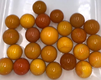 25 Purple Mixed Game Marbles - Solid Color Vintage Glass Target Marbles ...