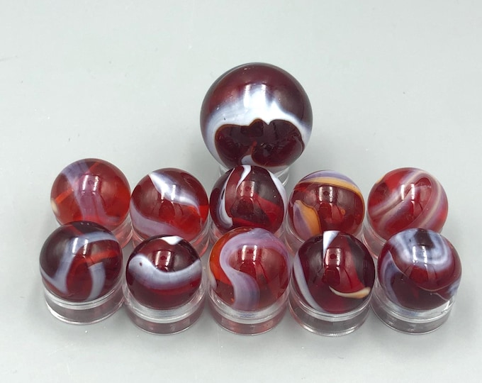 Vacor Rooster Glass Marbles: Set of 11 - Shooter and Targets Game Set ...