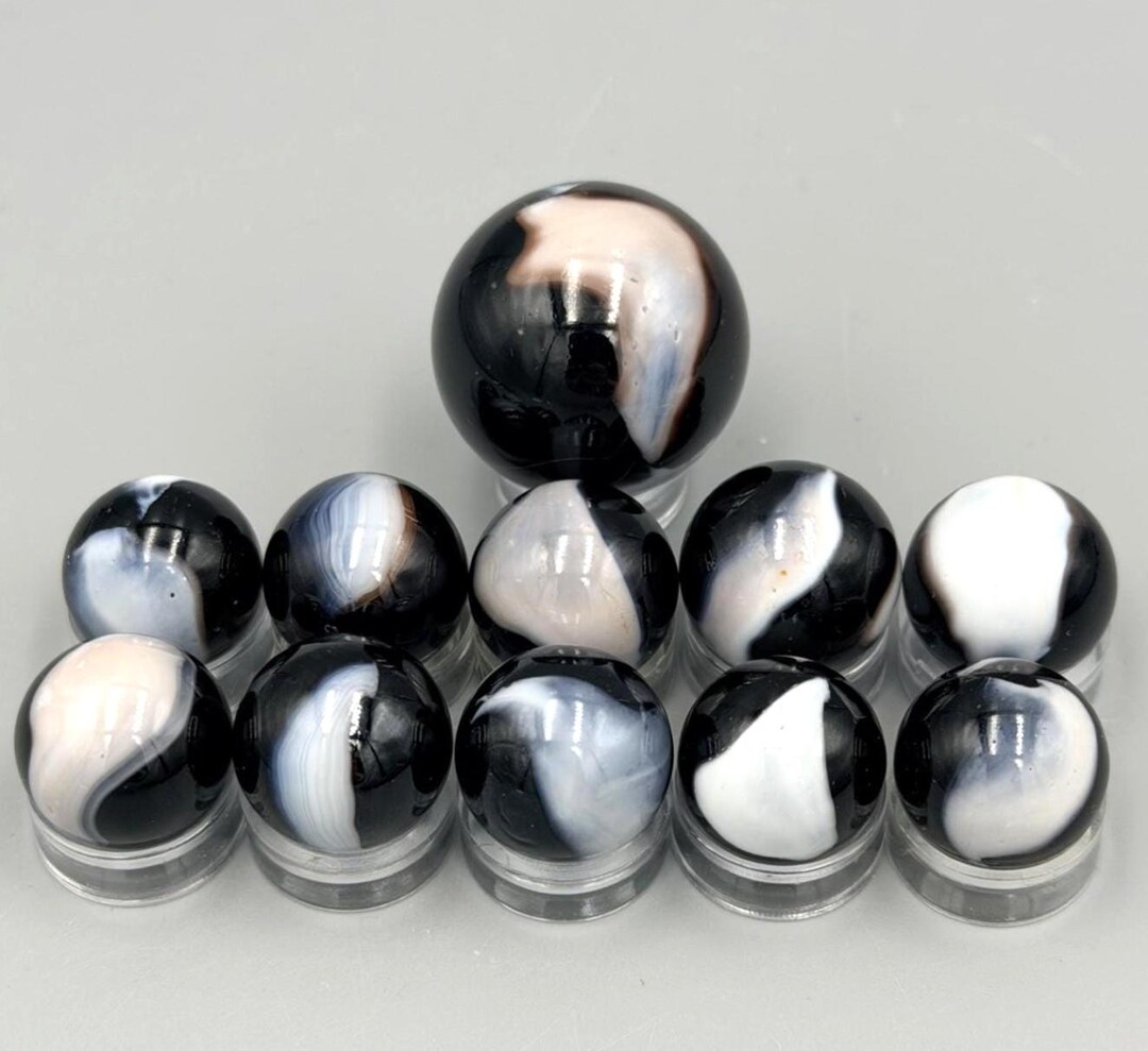 Vacor Orca Marbles: Set of 11, 10 Targets and 1 Shooter - Etsy
