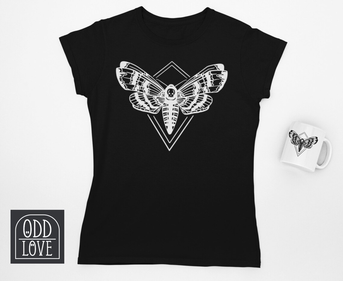 Death's Head Hawkmoth Halloween SVG DXF EPS Deathling - Etsy