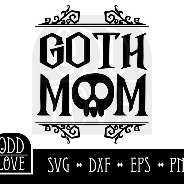Goth Mum Svg - Etsy