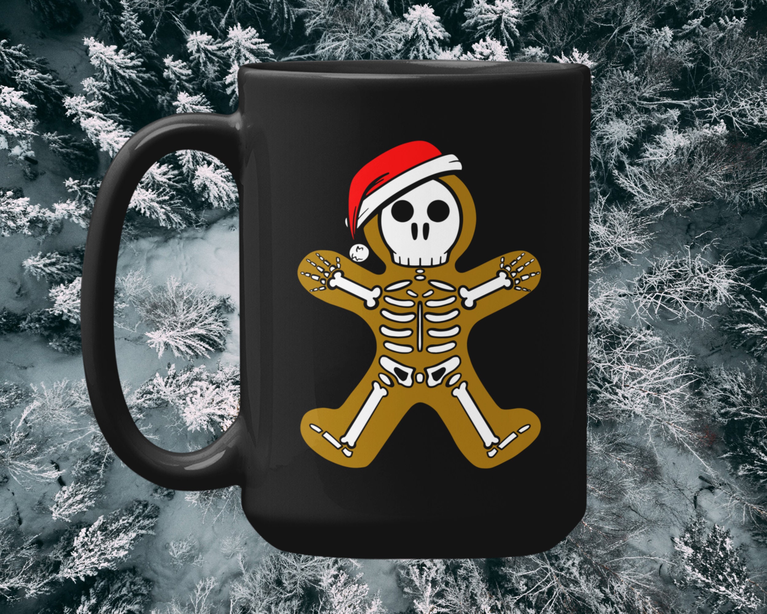 Christmas SVG Gingerbread Man Skeleton Cutfile, Cute Gothic Holiday ...