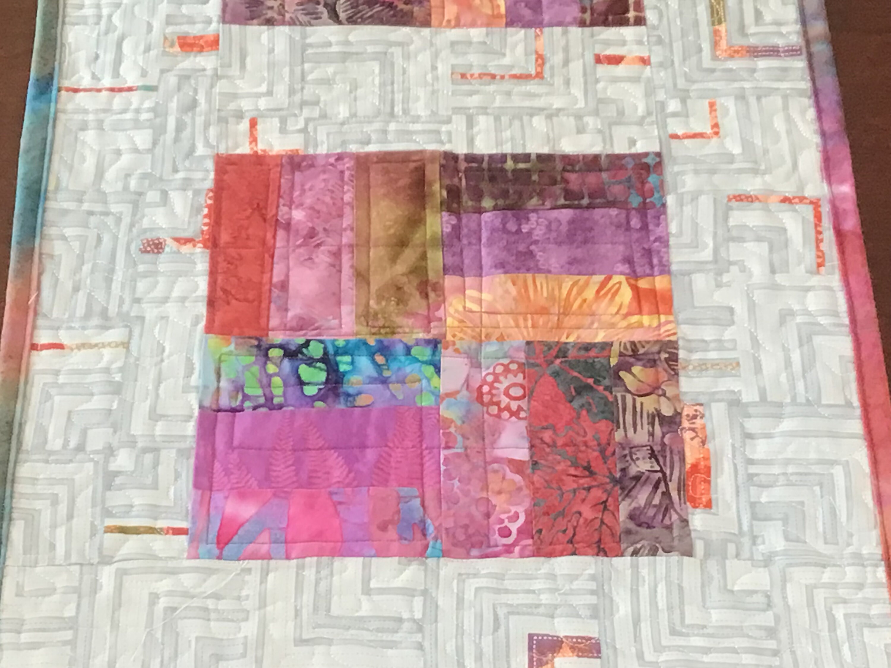 Fabric Coiled Rope Bowl Pink Peach Rose Batik Colors - Etsy