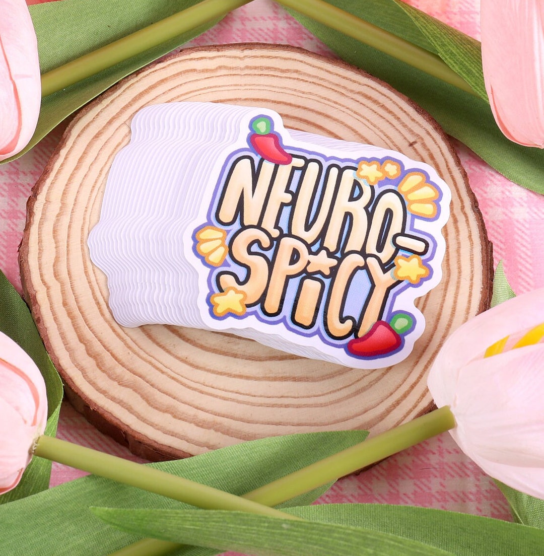 Neuro Spicy Vinyl Sticker - Autism Spectrum - Neurodivergent - ADHD ...