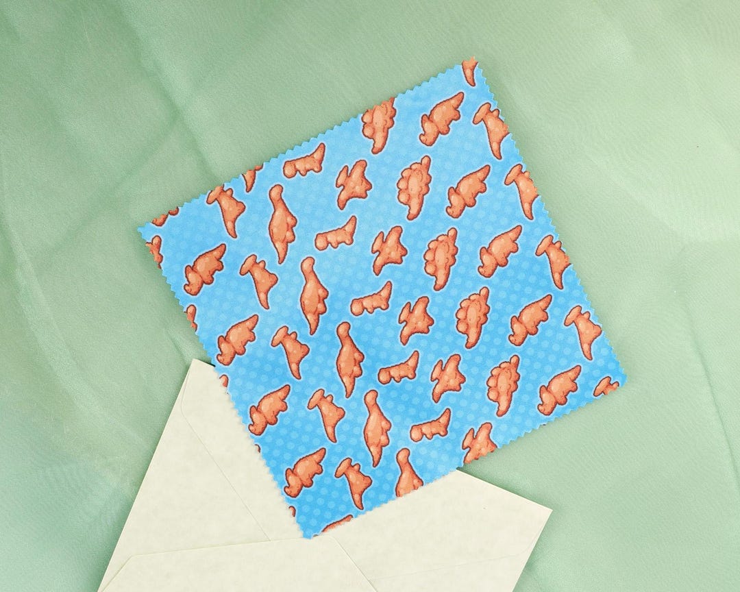 Dinosaur Chicken Nugget Cleaning Cloth - Autism Neurodivergent Safe ...
