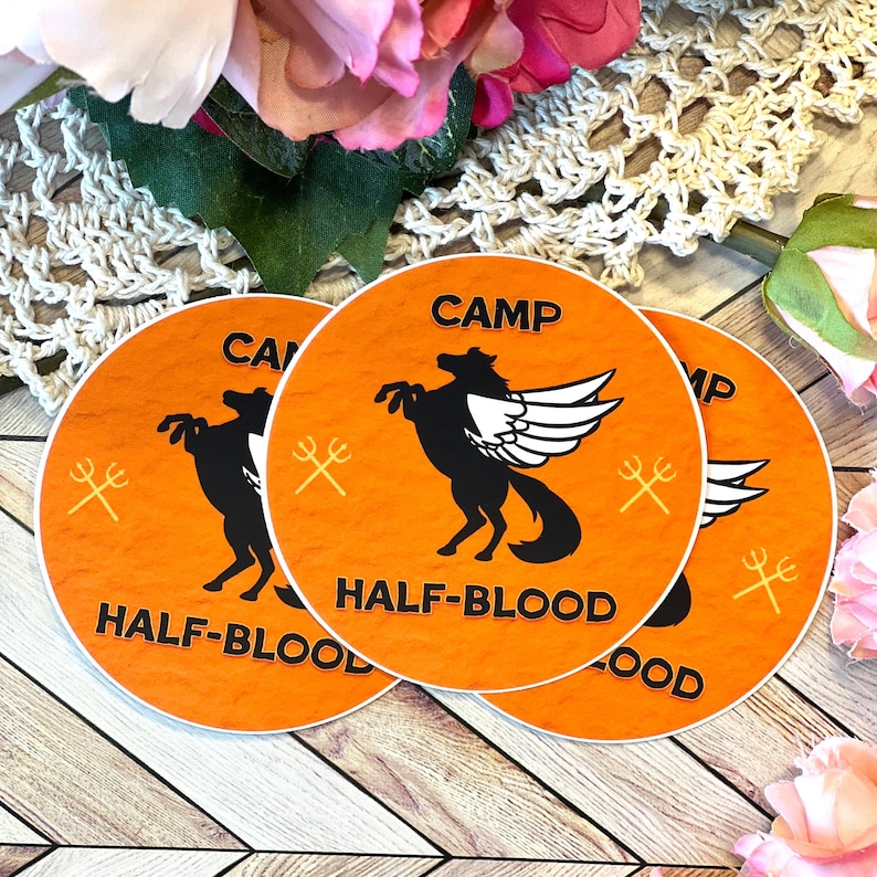 Percy Jackson Vinyl Sticker Set - Booktok - Greek Mythology - Camp Half ...