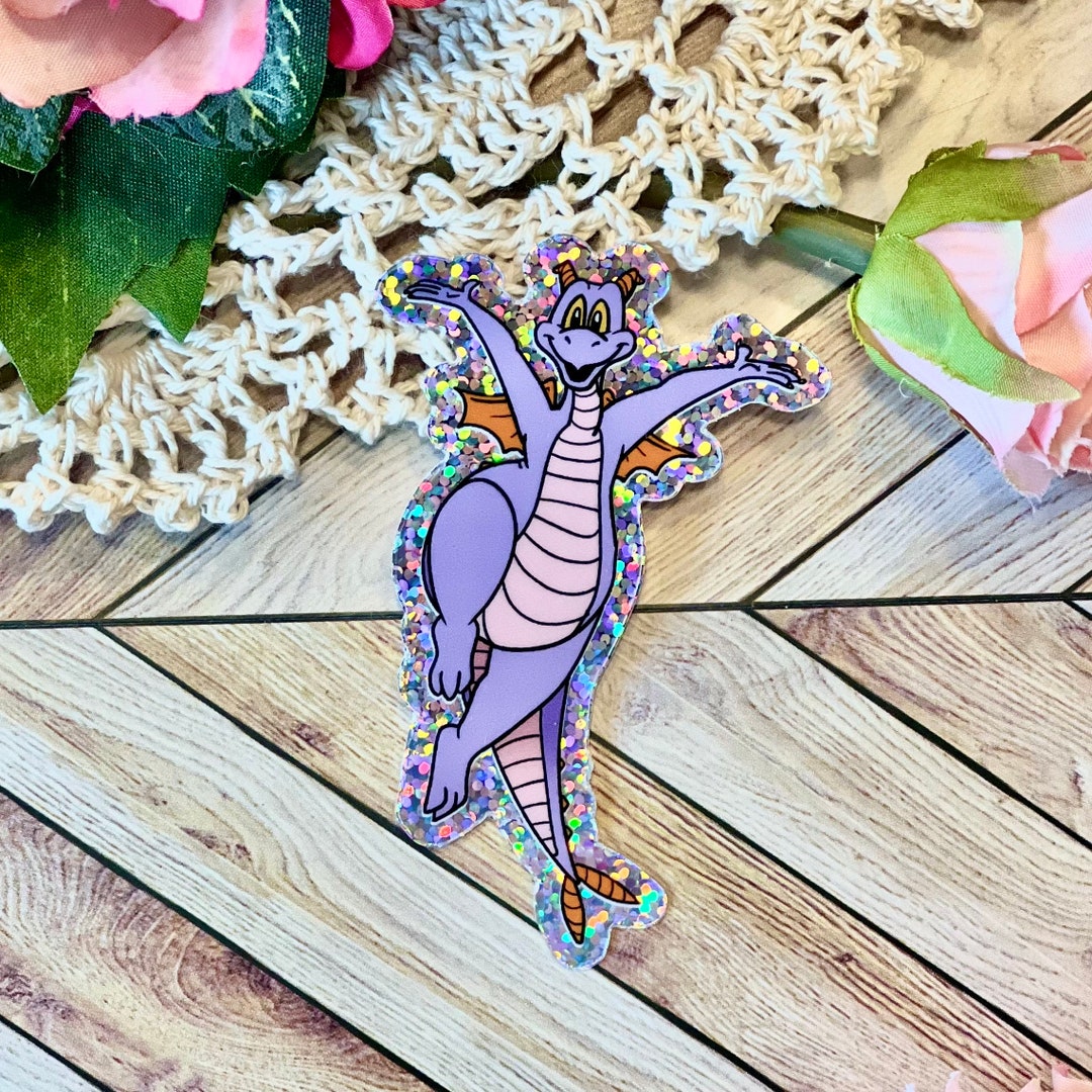 Figment Glitter Vinyl Sticker: EPCOT Journey Into Imagination Dragon - Etsy