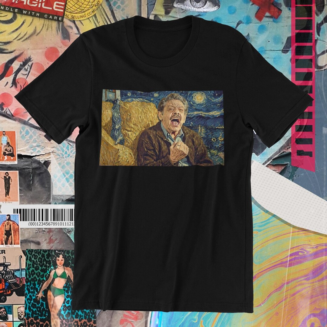 Funny Serenity Now Van Gogh Style Portrait Meme Art, Jerry Stiller ...