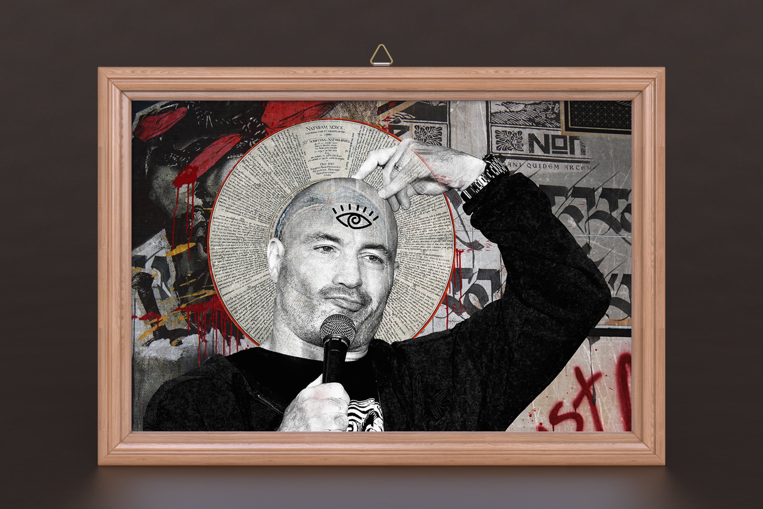 Third Eye Joe Rogan Art Print/ Psychedelic Street Art Wall Décor ...