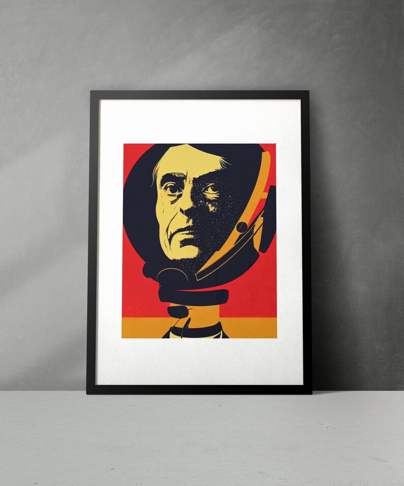 Carl Sagan Retro Art Print Pop Art Digital Art Poster - Etsy