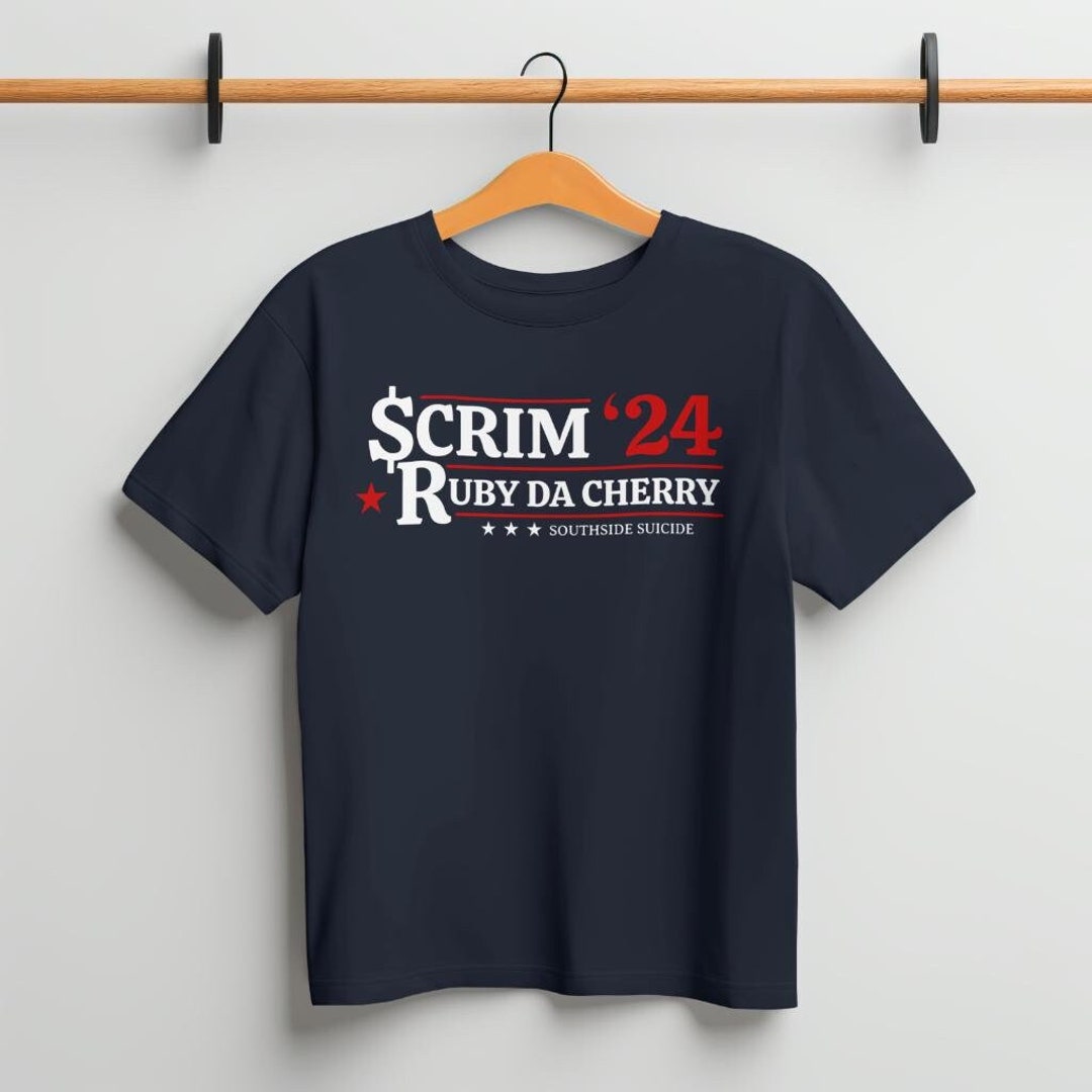 Rap Duo Scrim and Ruby Da Cherry for President Unisex Heavy Cotton Tee ...