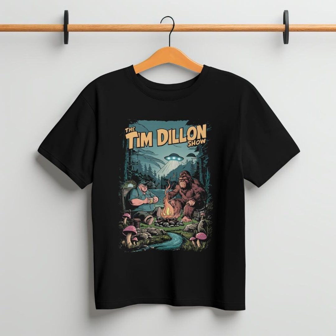 Tim Dillon Show Bigfoot UFO T-shirt - Paranormal Podcast Fan Tee ...