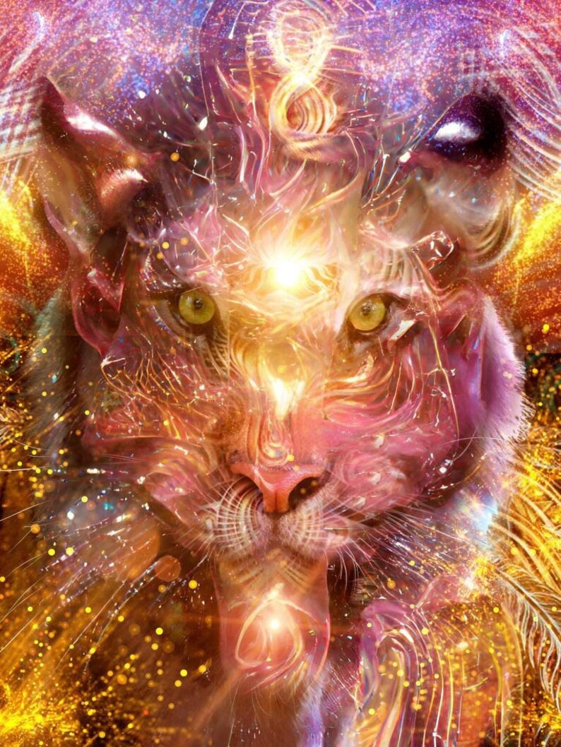 Psychedelic Tiger Art Print Trippy Acid Art Digital Cat Wall - Etsy Psychedelic Tiger Art Print Trippy Acid Art Digital Cat Wall - Etsy