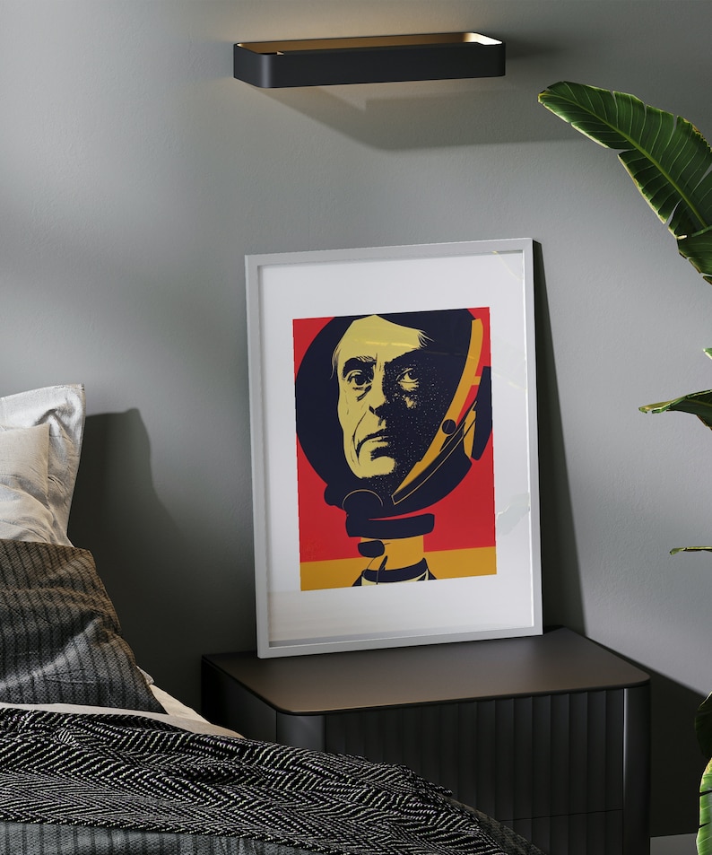 Carl Sagan Retro Art Print Pop Art Digital Art Poster - Etsy