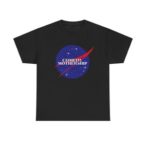 Joe Rogan Comedy Mothership Parody Logo Tee - Unisex Heavy Cotton T ...