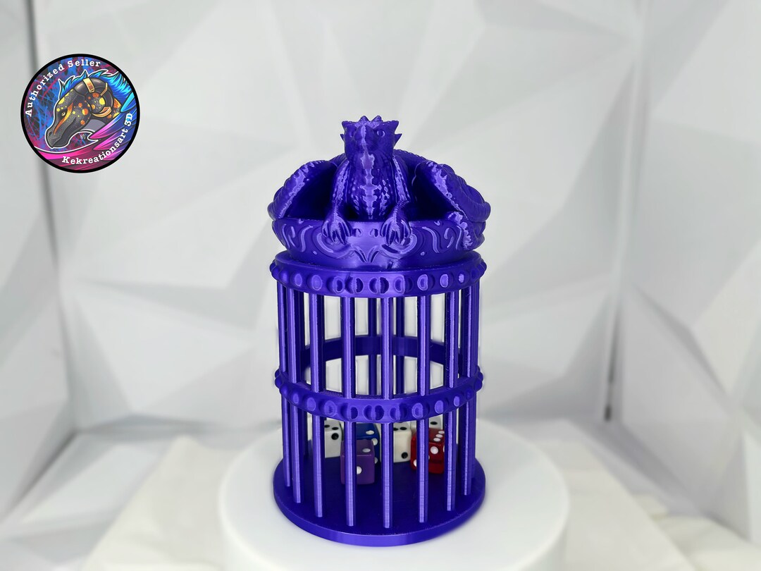 Dragon Dice Cage Dice Storage D&D Dice Cage Cute Storage Container Dice Tower Accessory Dragon ...