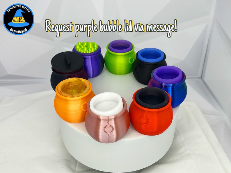 Original Waxy Whitch 2 Cauldron Silicon Pots 5 ML 3D Printed Comes With ...