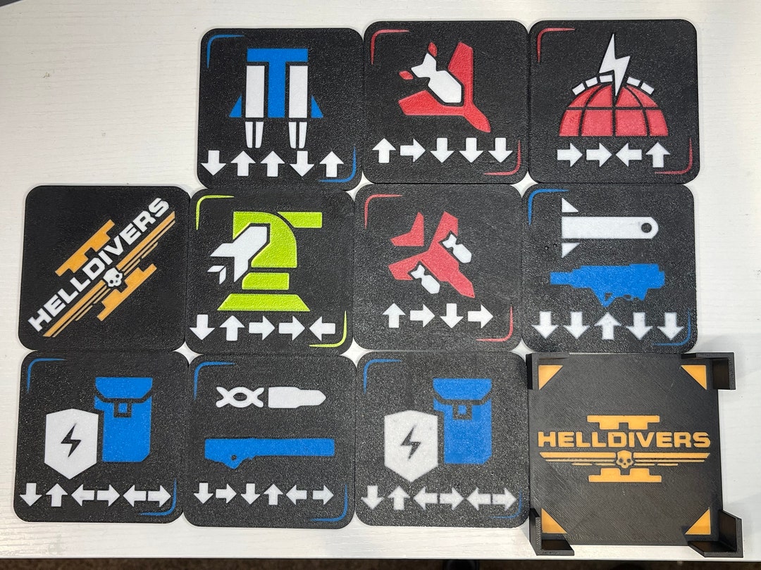 5 Hell Divers Stratagems Coasters Hell Divers Merch Message With a Request or Else Mystery - Etsy
