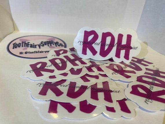 RDH Dental Hygienist Sticker: Sticker for Dental Hygienists - Etsy