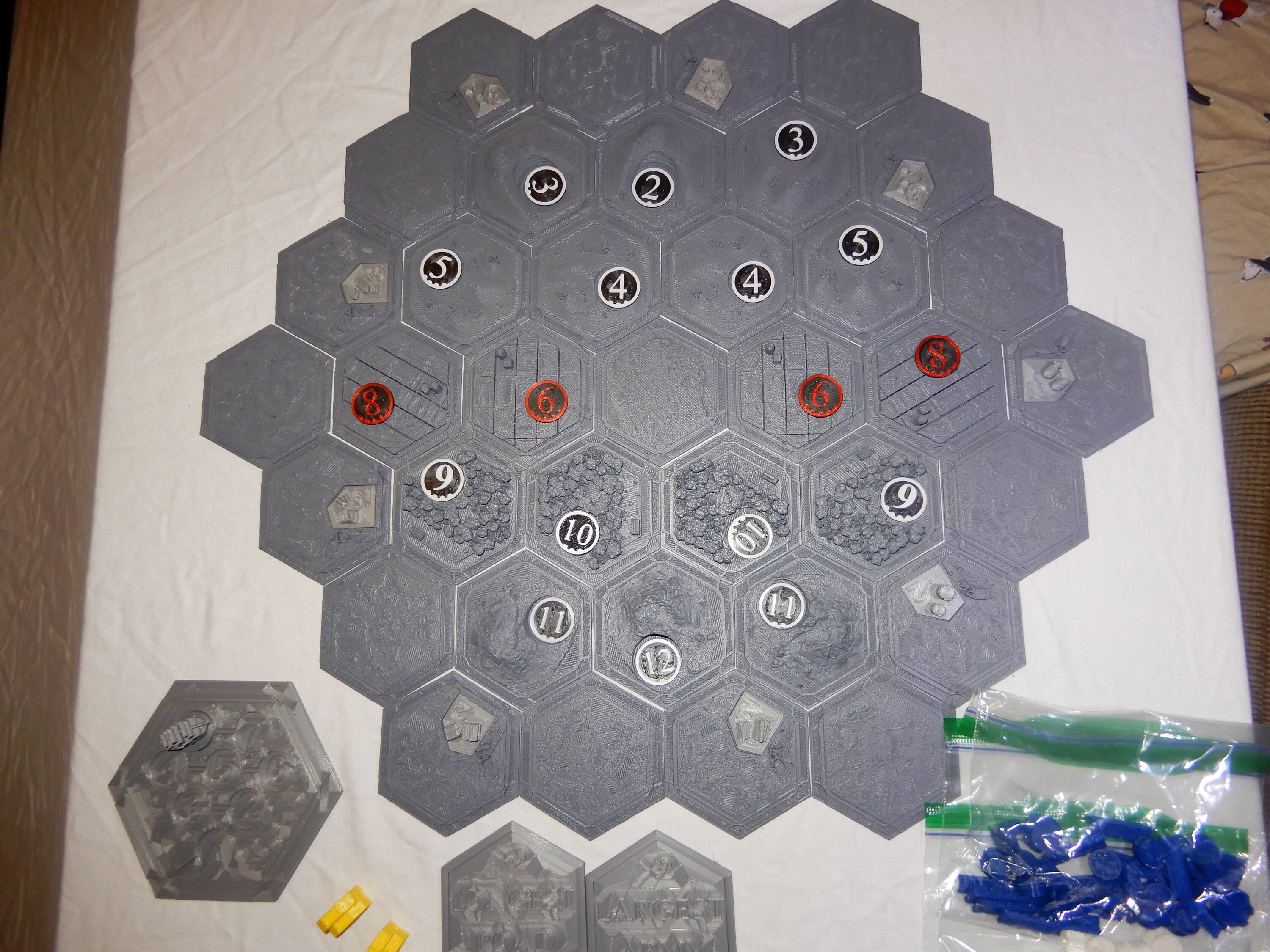 Paint Your Own 3d Printed Settlers of Catan Set - Etsy
