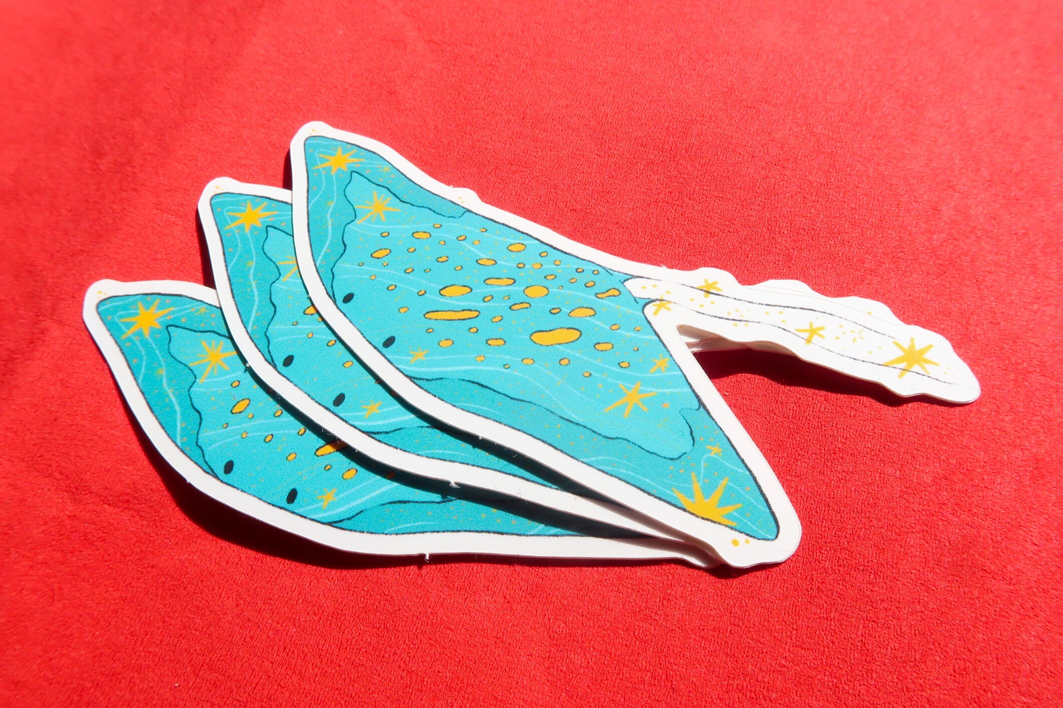 Sting Ray Sticker Illustrated by Kai Dylan - Etsy