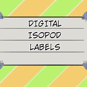 Digital Printable Isopod Labels - Etsy