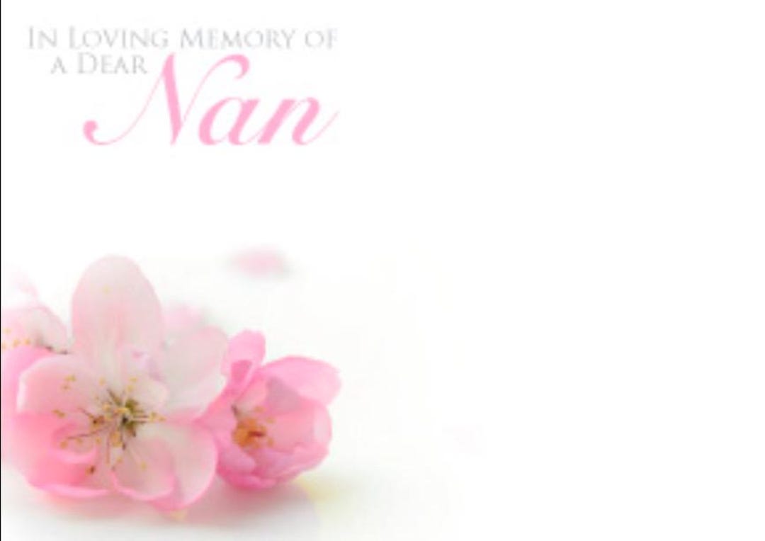 Shredastic NAN in Loving Memory Pink Large Florist Funeral Memorial ...