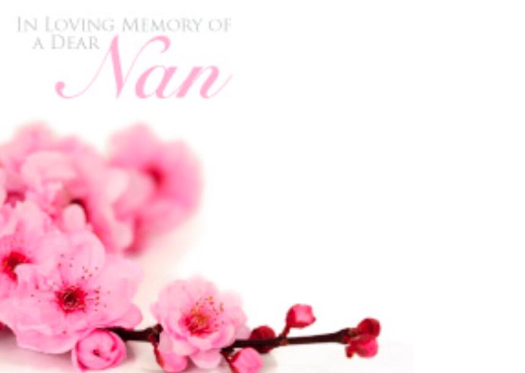 Shredastic NAN in Loving Memory Large Florist Funeral Memorial Message ...
