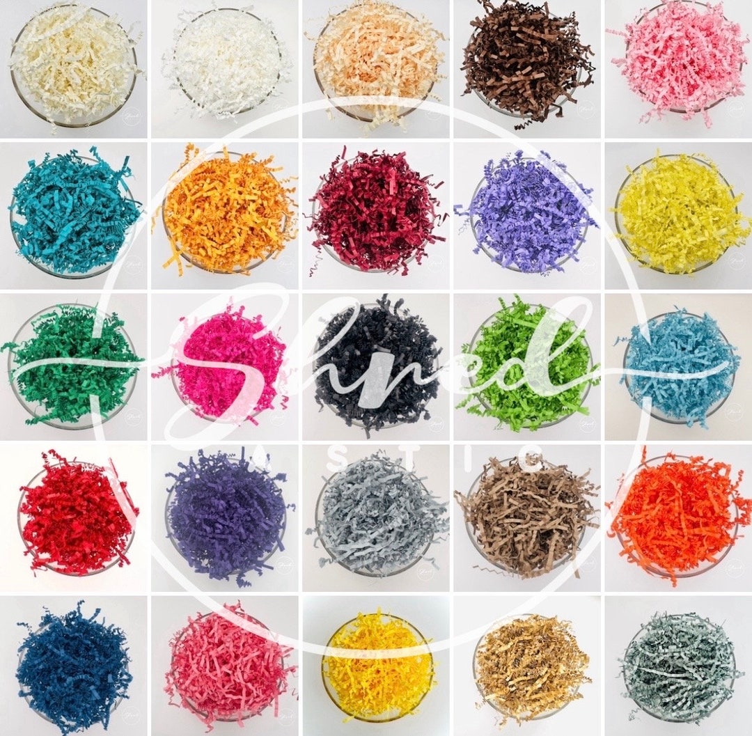 BESPOKE Shredded Paper Mixes - Zigzag Crinkle Cut - Shredastic® Hamper ...