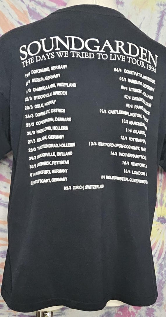 VINTAGE Soundgarden Superunknown XL Concert Tour TShi… - Gem