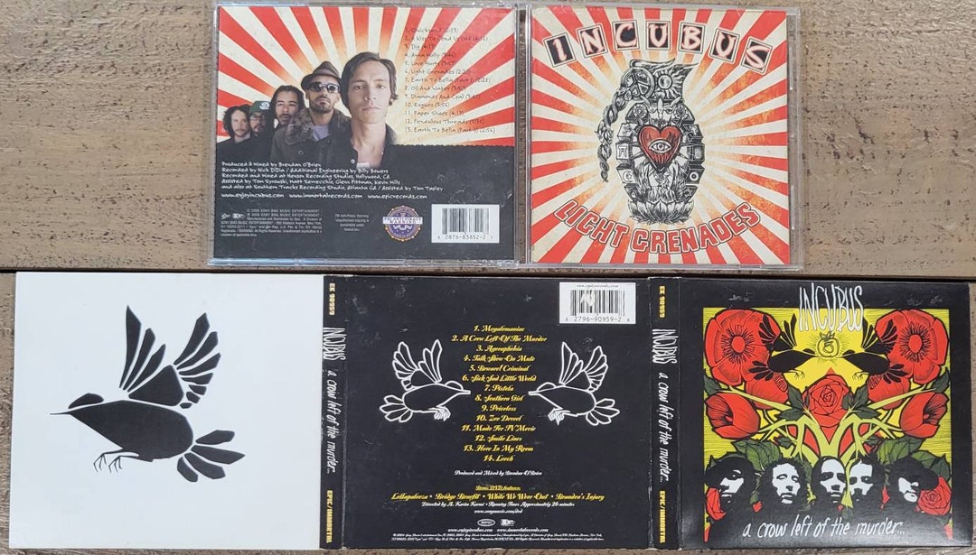INCUBUS Light Grenades PLUS A Crow Left of the Murder 2 CD Set - Etsy