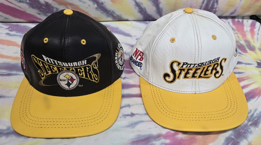 AUTHENTIC Pittsburgh Steelers NFL Set of Leather Caps RARE - Etsy