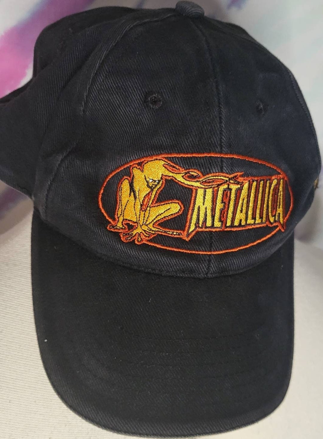 VINTAGE Metallica Concert Tour FIERY Logo Baseball Cap 2000's - Etsy