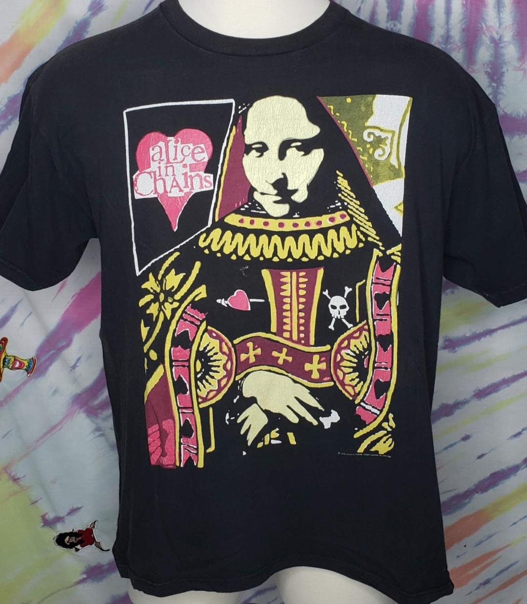 VINTAGE Alice in Chains 1993 XL Queen of Hearts T Shirt VINTAGE Alice in Chains 1993 XL Queen of Hearts T Shirt