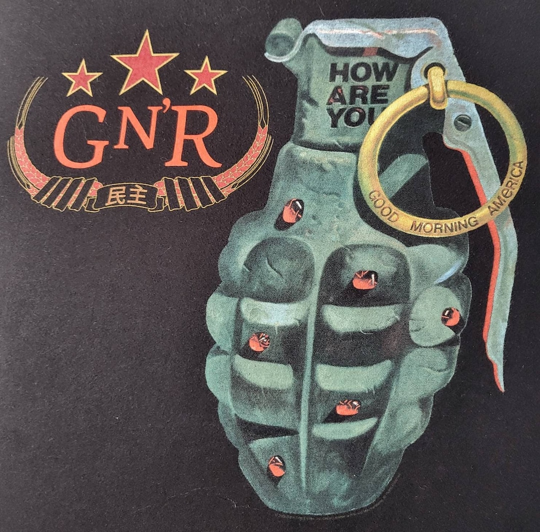 VINTAGE Guns N Roses Chinese Democracy GRENADE 2002 LARGE Concert Tour ...