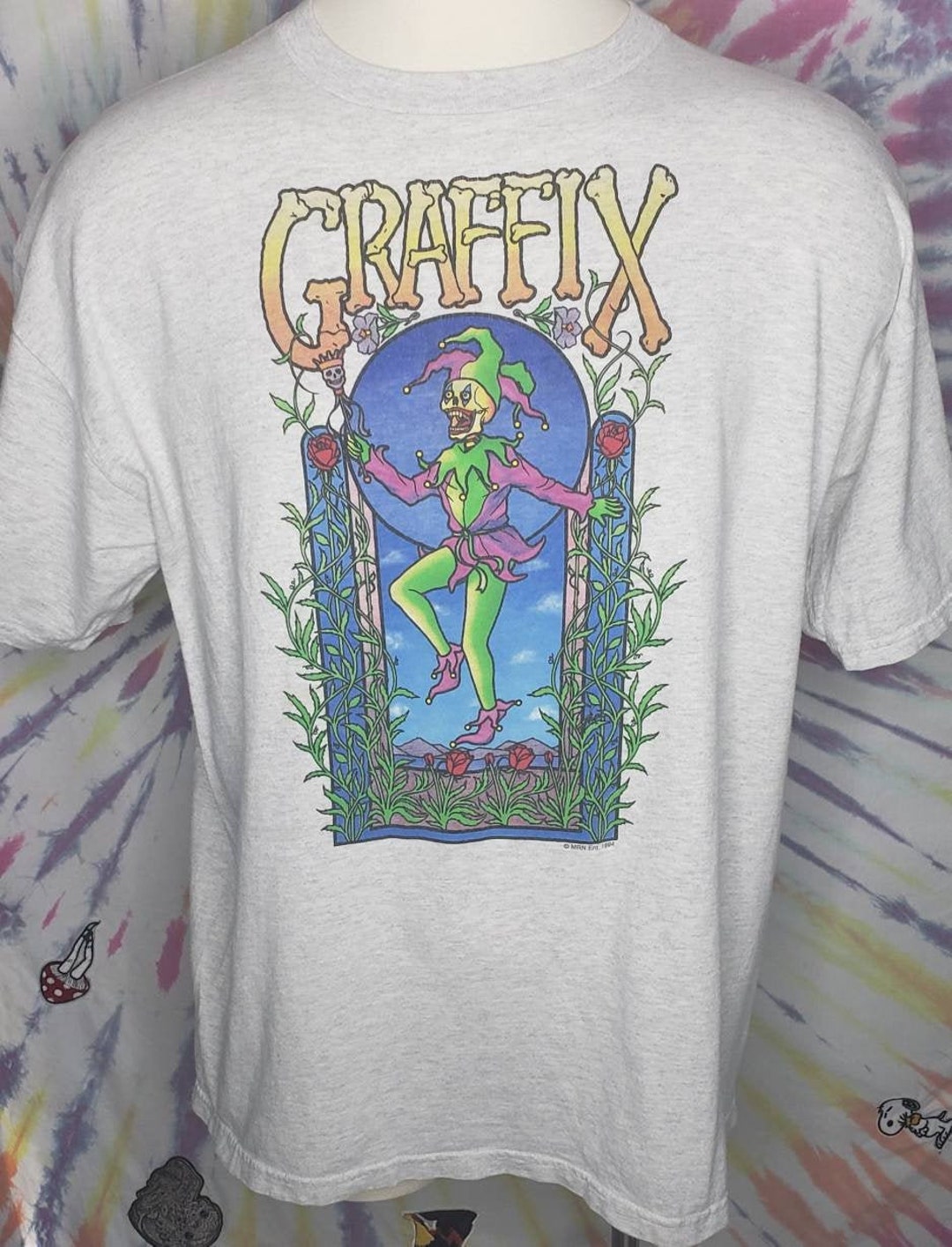 AUTHENTIC Vintage GRAFFIX Clown Jester XXL T Shirt Tultex 1994 - Etsy