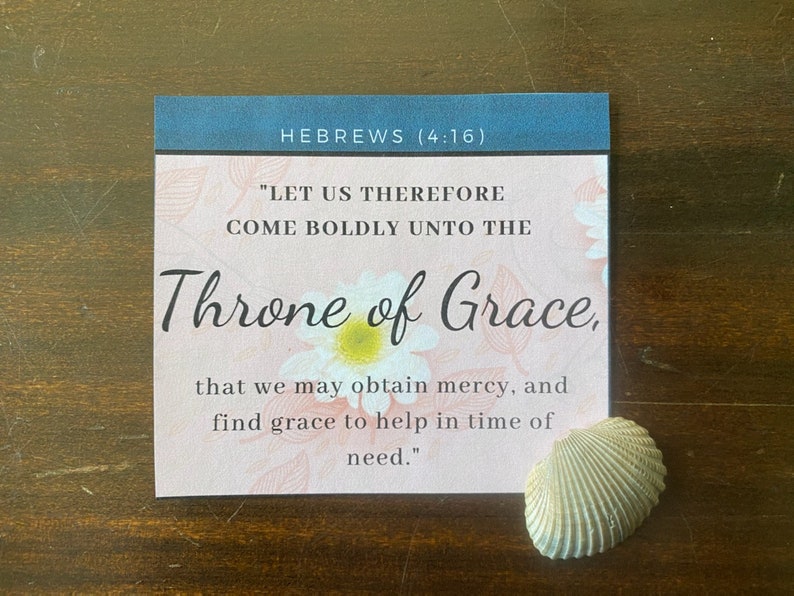 Grace Scripture Cards - Printable PDF File - Instant Download - Digital ...