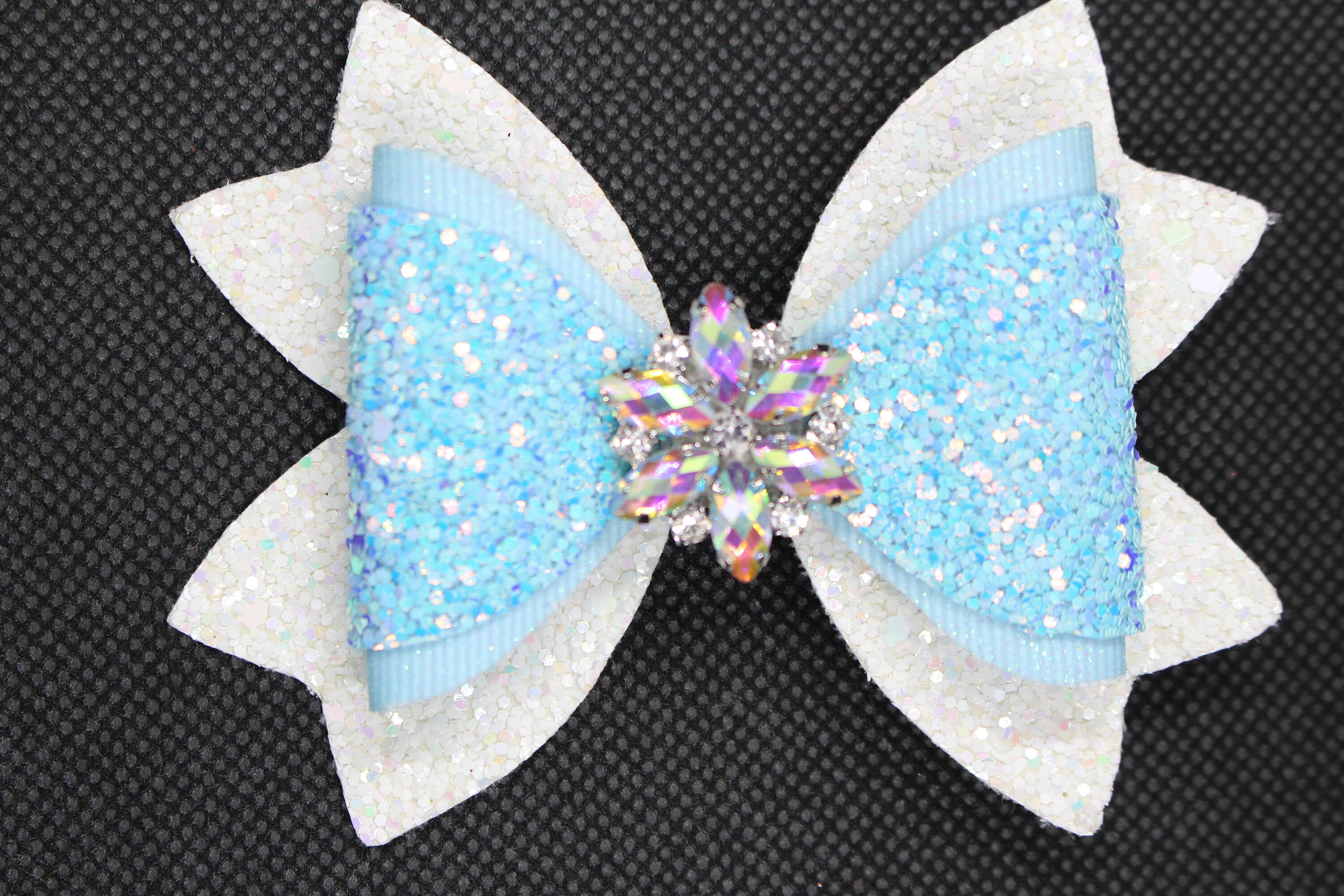 Elsa Inspired Bow Elsa Bow Elsa Hairbow Frozen Bow - Etsy