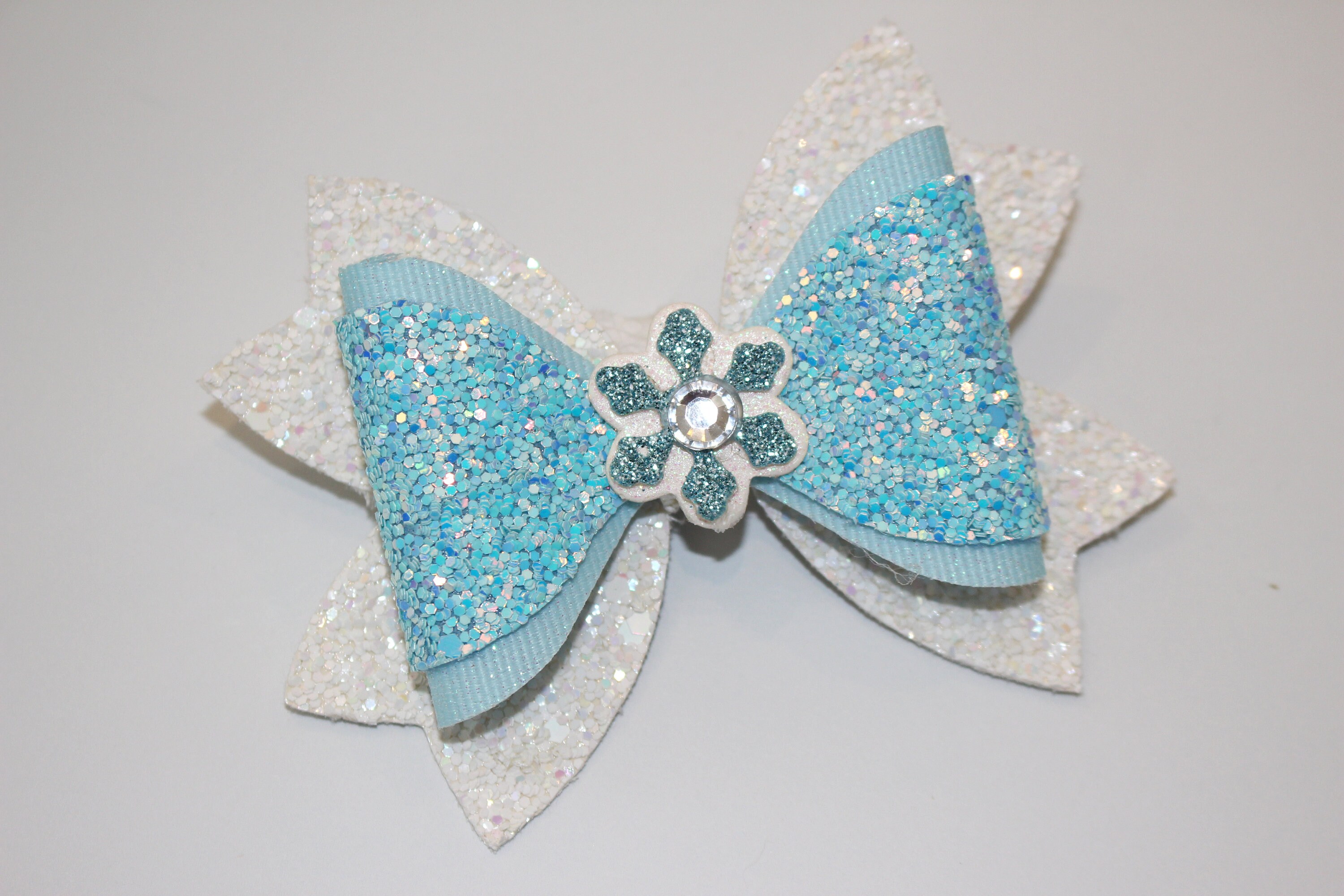 Elsa Inspired Bow Elsa Bow Elsa Hairbow Frozen Bow - Etsy
