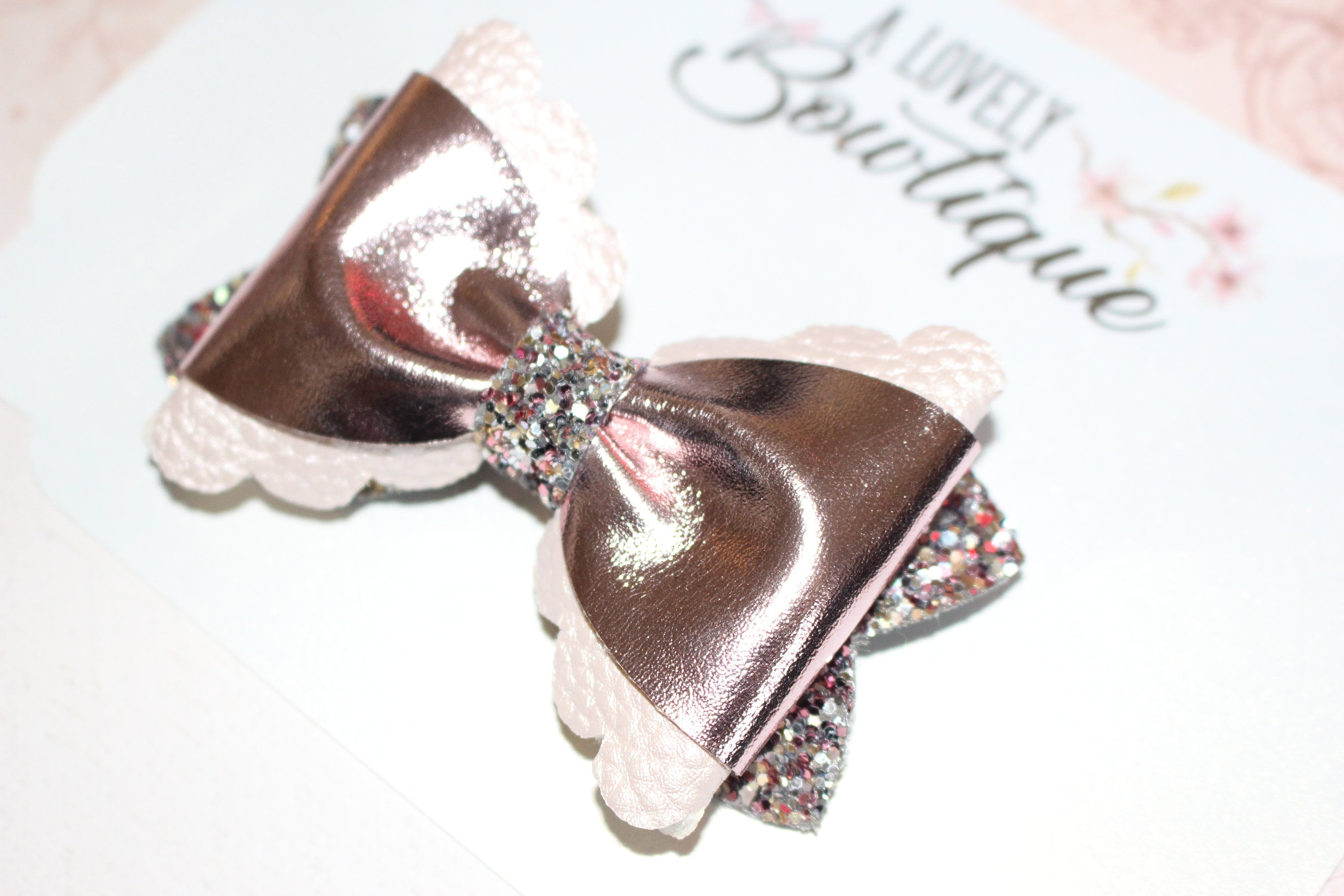 Pink Glitter Bow Light Pink Bow Light Pink Glitter Bow Rose - Etsy