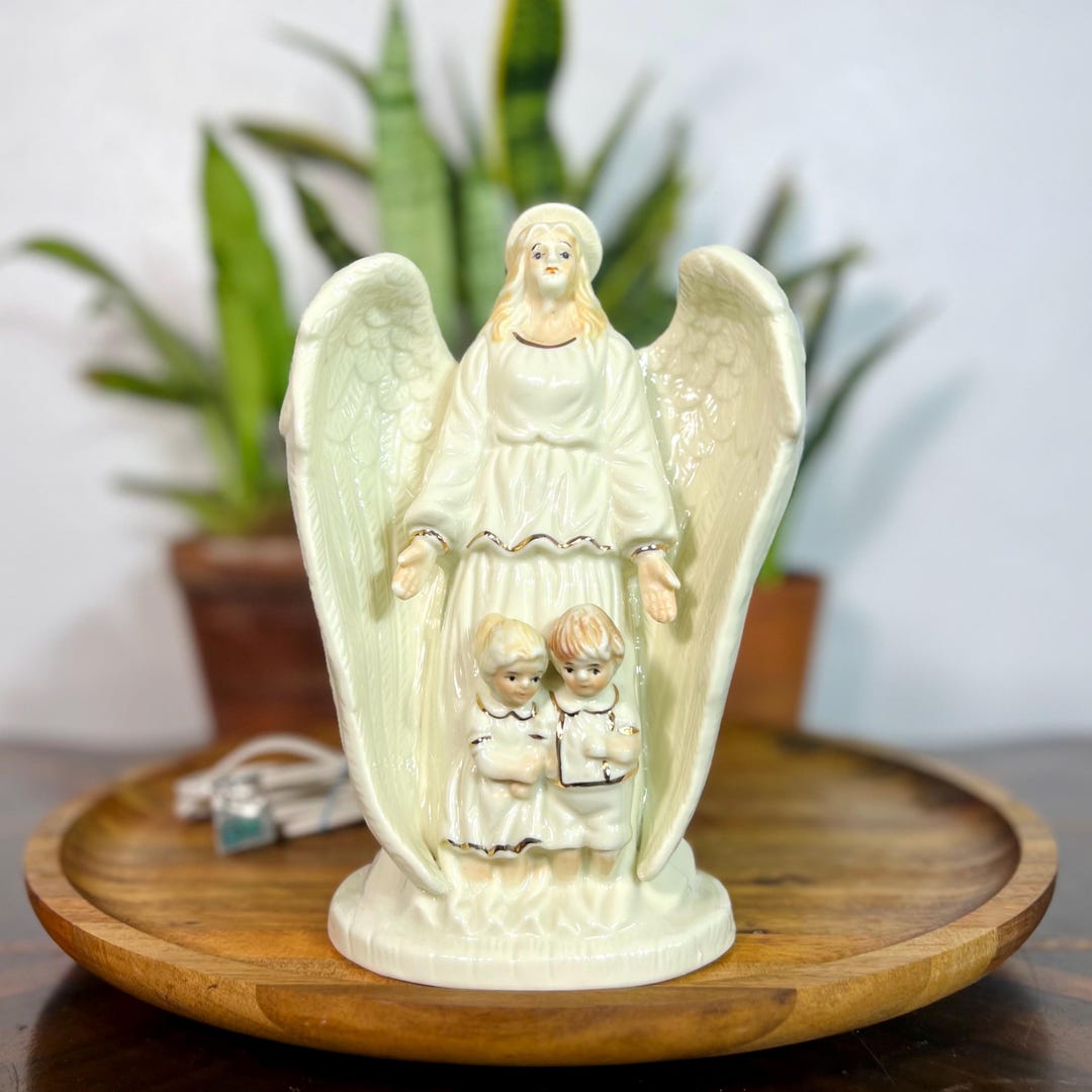 Vintage Ceramic Angel Night Light Lamp –religious Holiday Decor - Etsy